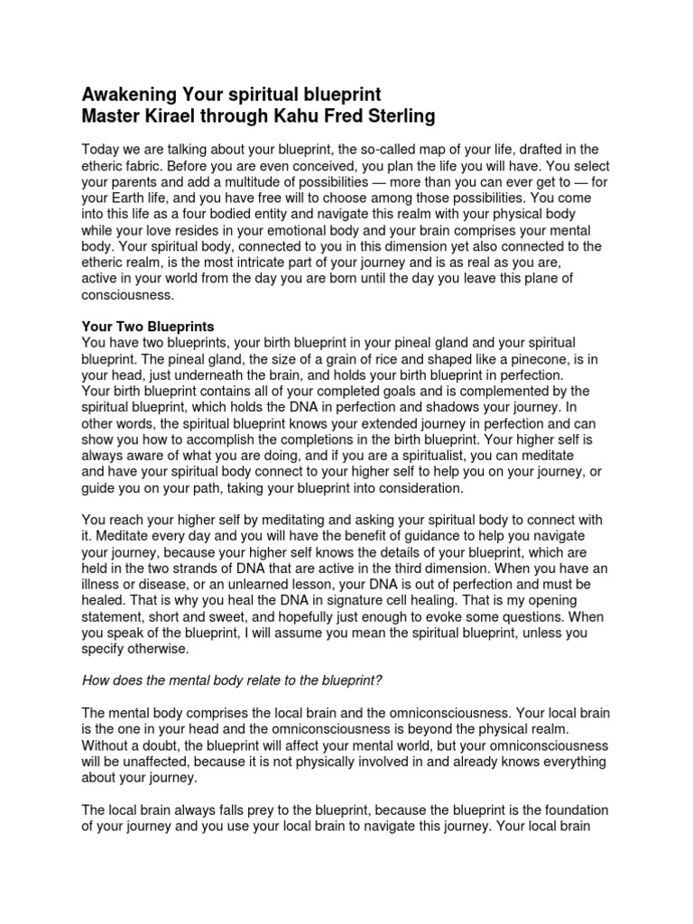 Kirael Awakening Your Spiritual Blueprint | PDF | Spirituality | Meditation
