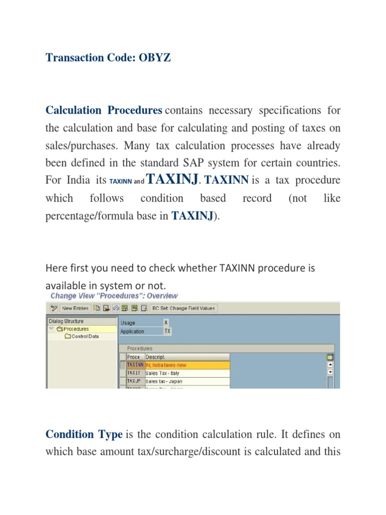 SAP CIN Procedure | PDF | Excise | Taxation