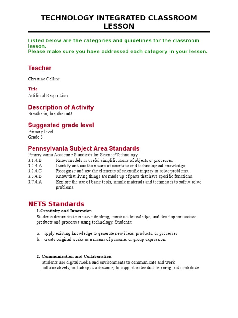 EDU 598+Technology+Lesson+Plan | Science | Creativity