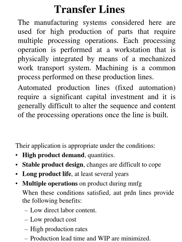 Transfer Lines 1 | PDF | Automation | Numerical Control
