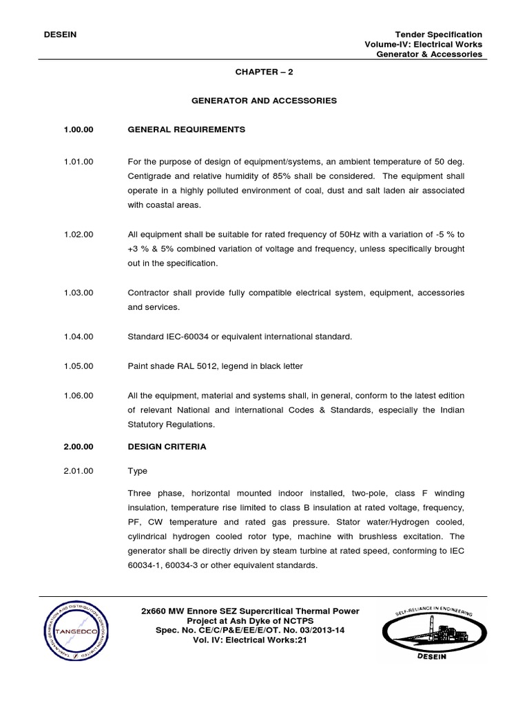 Chapter 2 Generator and Accessories | PDF | Electric Generator ...