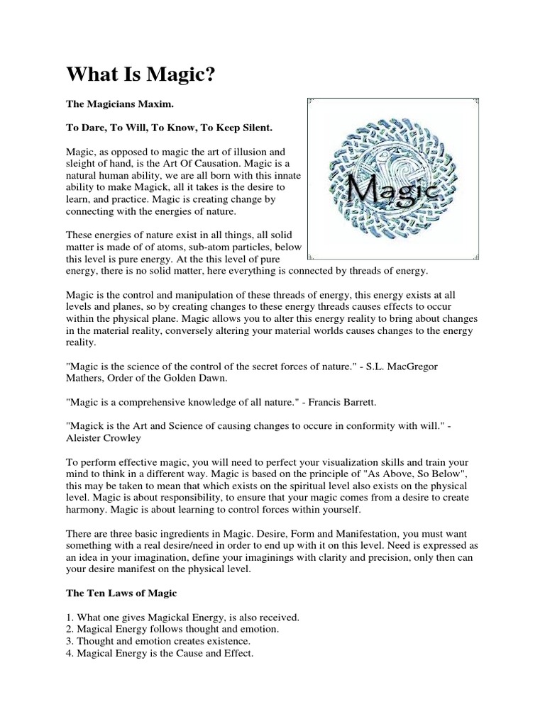 What Is Magic | PDF | Magic (Paranormal) | Cognitive Science