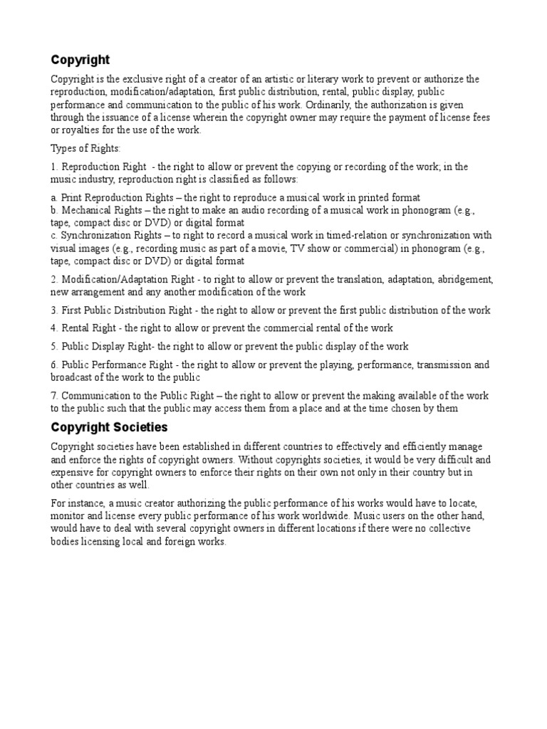 Filscap Info | PDF | Sound Recording And Reproduction | Copyright