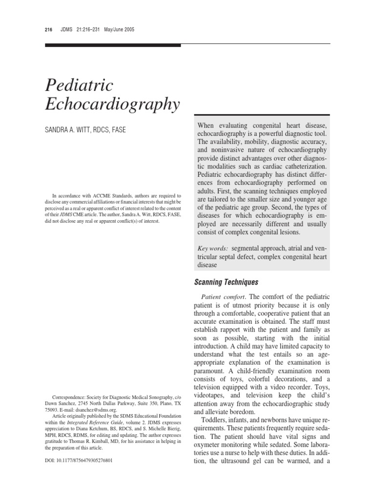 Pediatric Echo | PDF | Heart Valve | Congenital Heart Defect