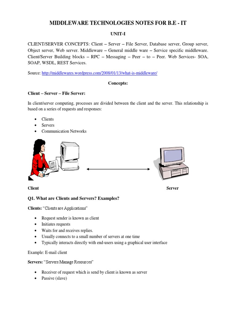 Overview of Middleware Technologies | PDF | Service Oriented ...