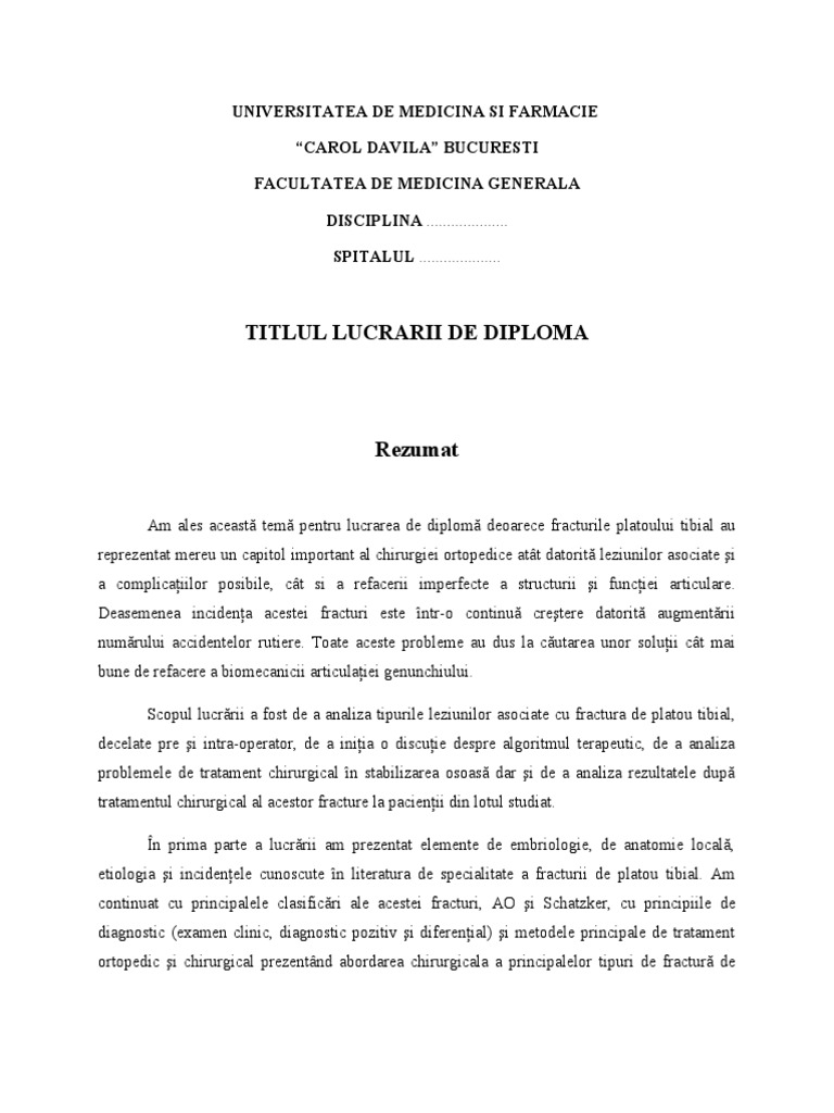 Licenta Veche Rezumat Model | PDF