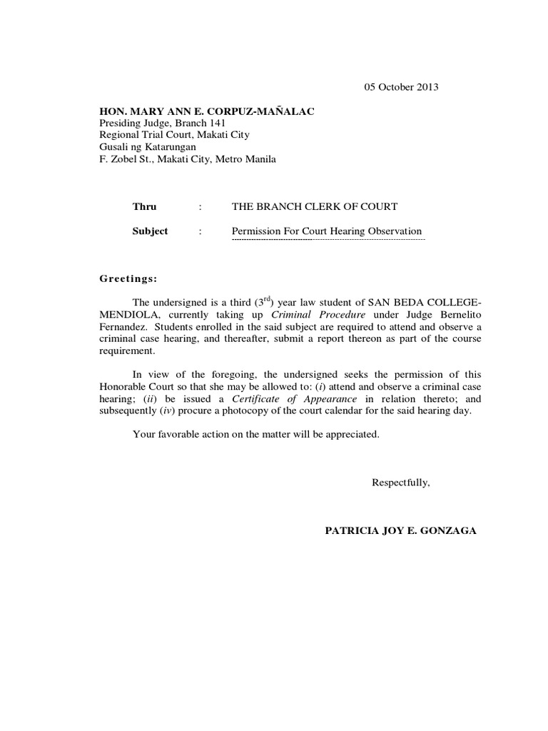 Letter Of Request 2 PDF
