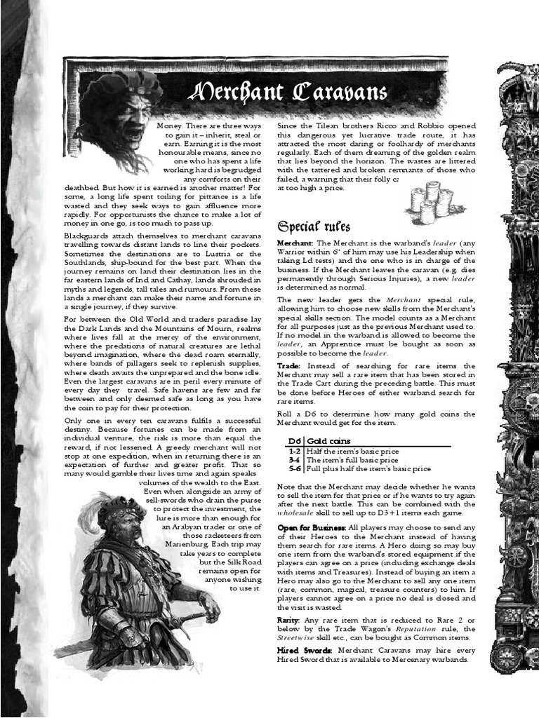 Merchant Caravans | PDF | Magician (Fantasy) | Shield