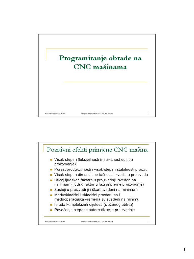 Programiranje CNC Masina | PDF