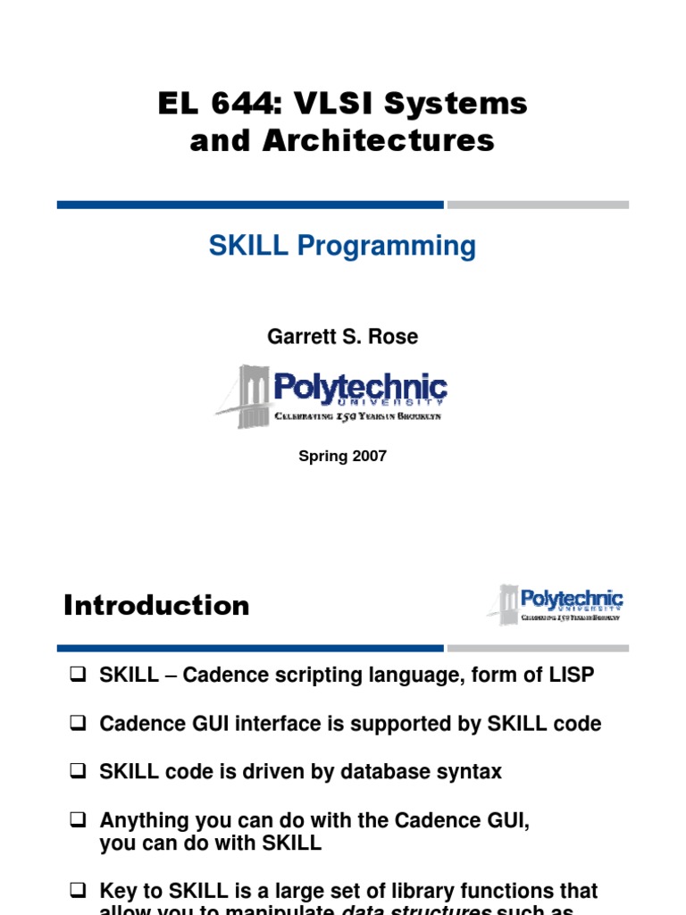 Cadence Skill Download Free Pdf Graphical User Interfaces Scripting Language 