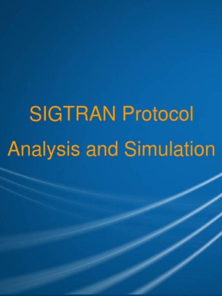SIGTRAN Analysis and Simulation | PDF | Internet Protocol Suite | Transmission Control Protocol