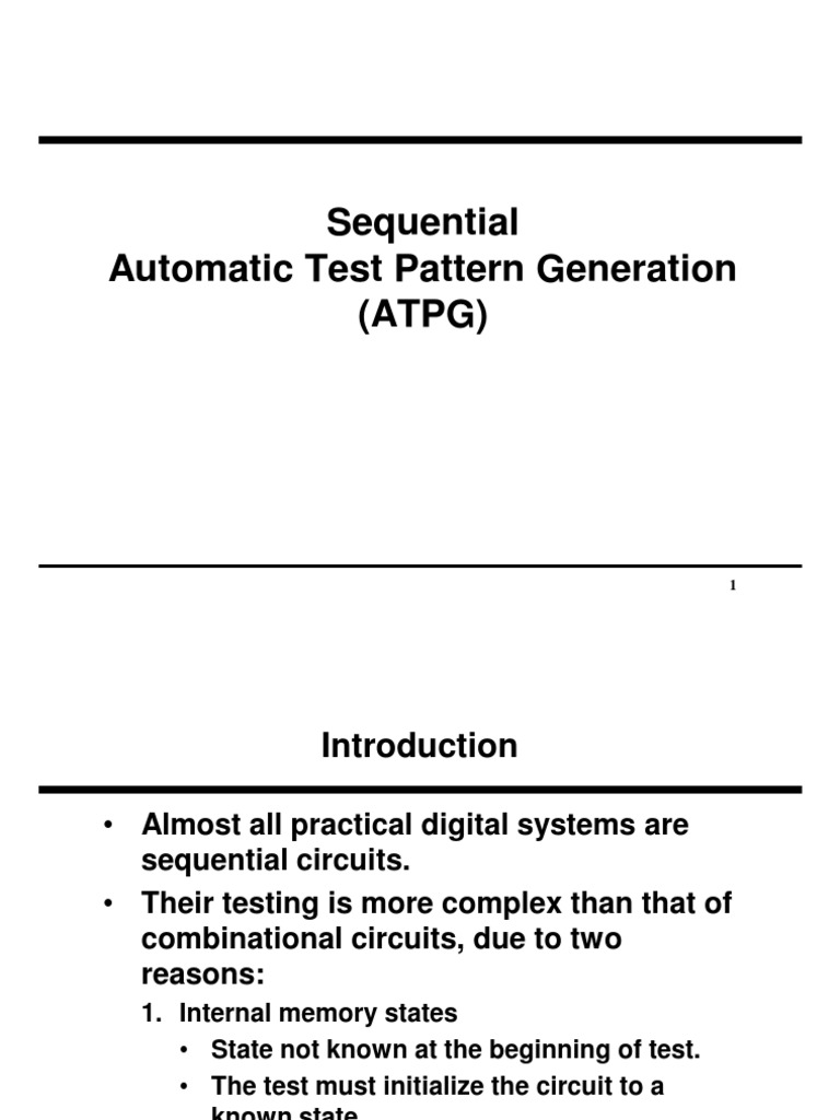 Sequential ATPG | PDF | Electronic Design | Electronic Engineering