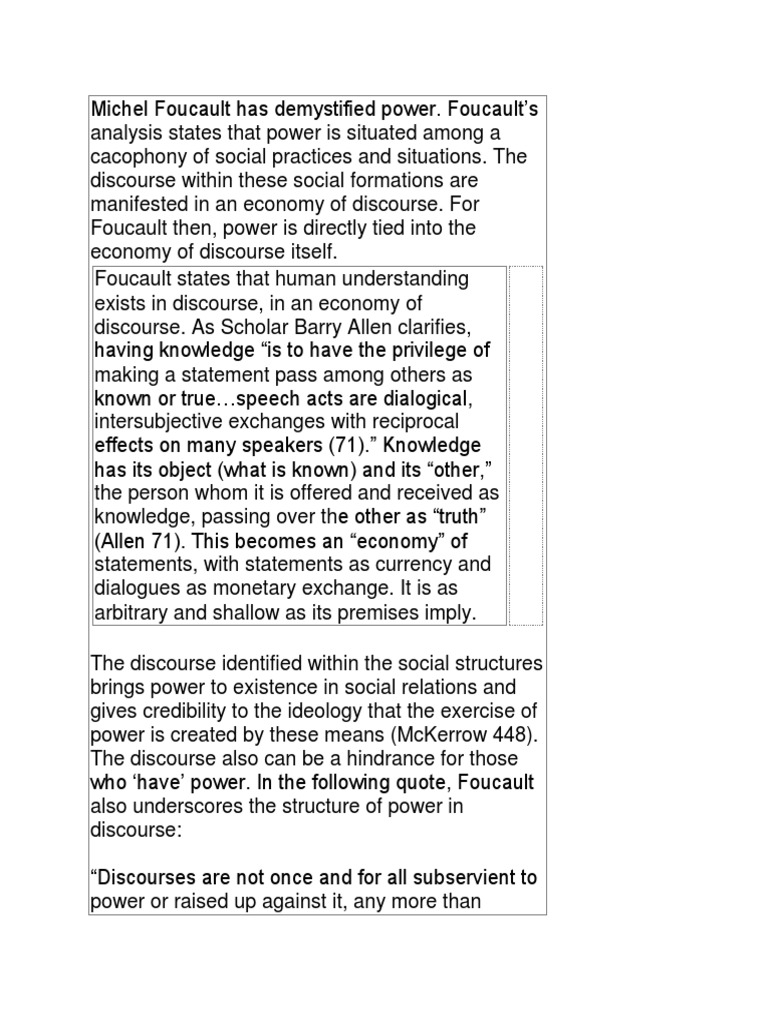 Michel Foucault | PDF | Discourse | Michel Foucault