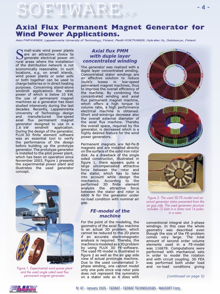 Axial Flux PM Generator | Electric Generator | Wind Power