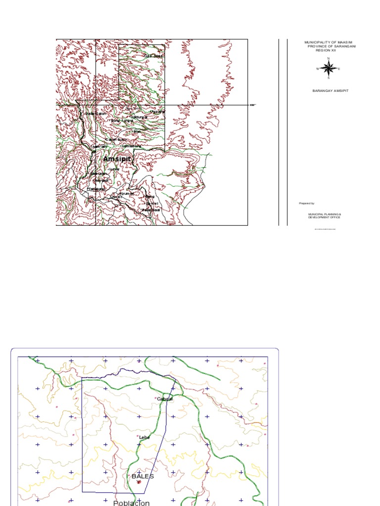Maasim Sarangani Barangay Map | PDF | Nature