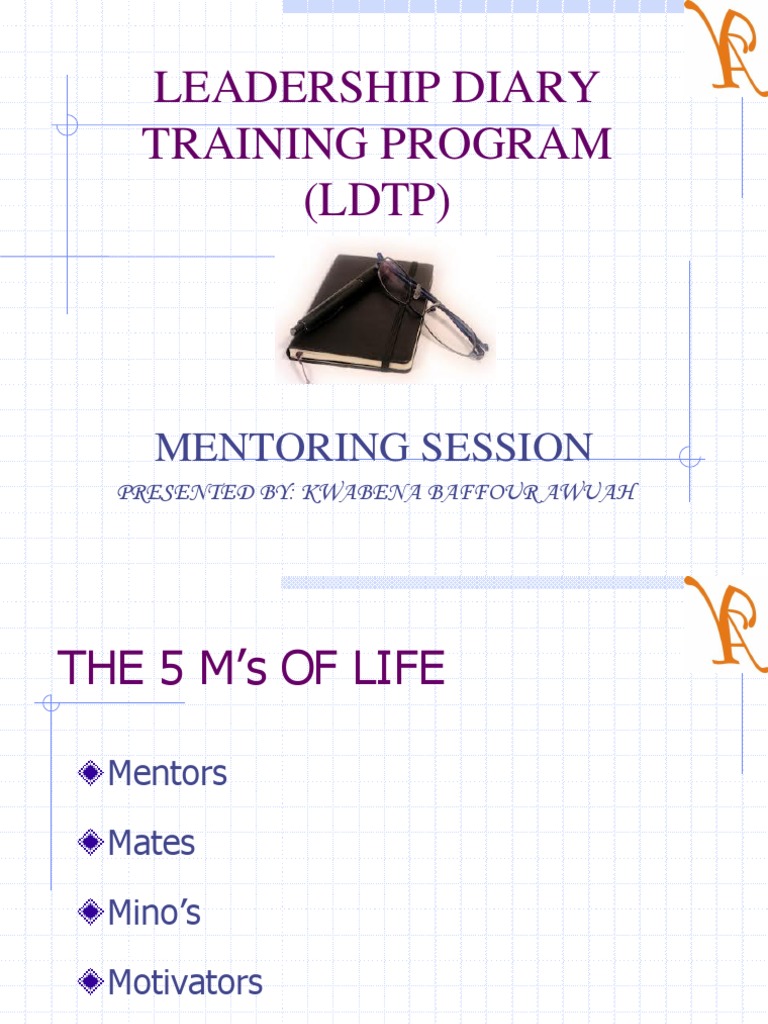 Leadership Diary Training Program (LDTP) : Mentoring Session | Download Free PDF | Mentorship ...