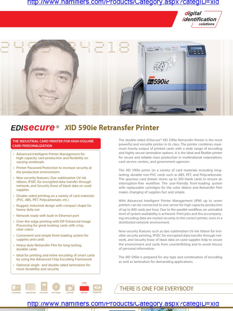 XID 590ie Retransfer Printer | PDF | Printer (Computing) | Office Equipment