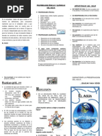 Triptico Importancia Del Agua | PDF