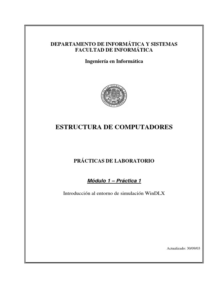 Prac 1 Intro Win DLX | PDF | Puntero (Programación de computadora) | Lenguaje ensamblador