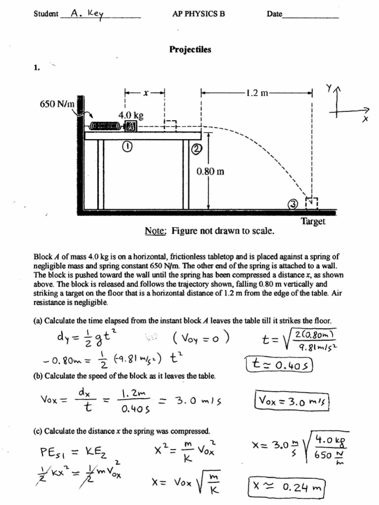 Projectiles: X Vox. Ox | PDF | Dynamics (Mechanics) | Physical Sciences