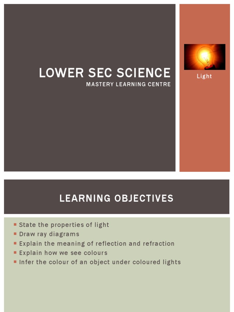 Lss 29 Light | PDF | Reflection (Physics) | Refraction