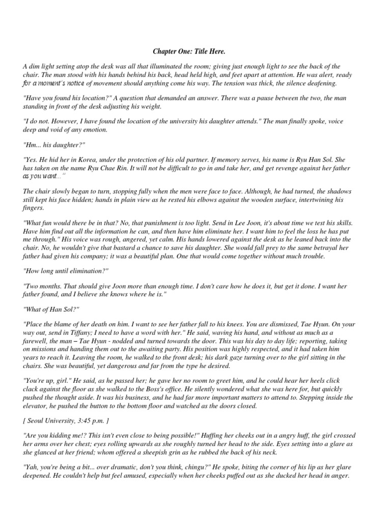 Chapter One: Title Here | PDF