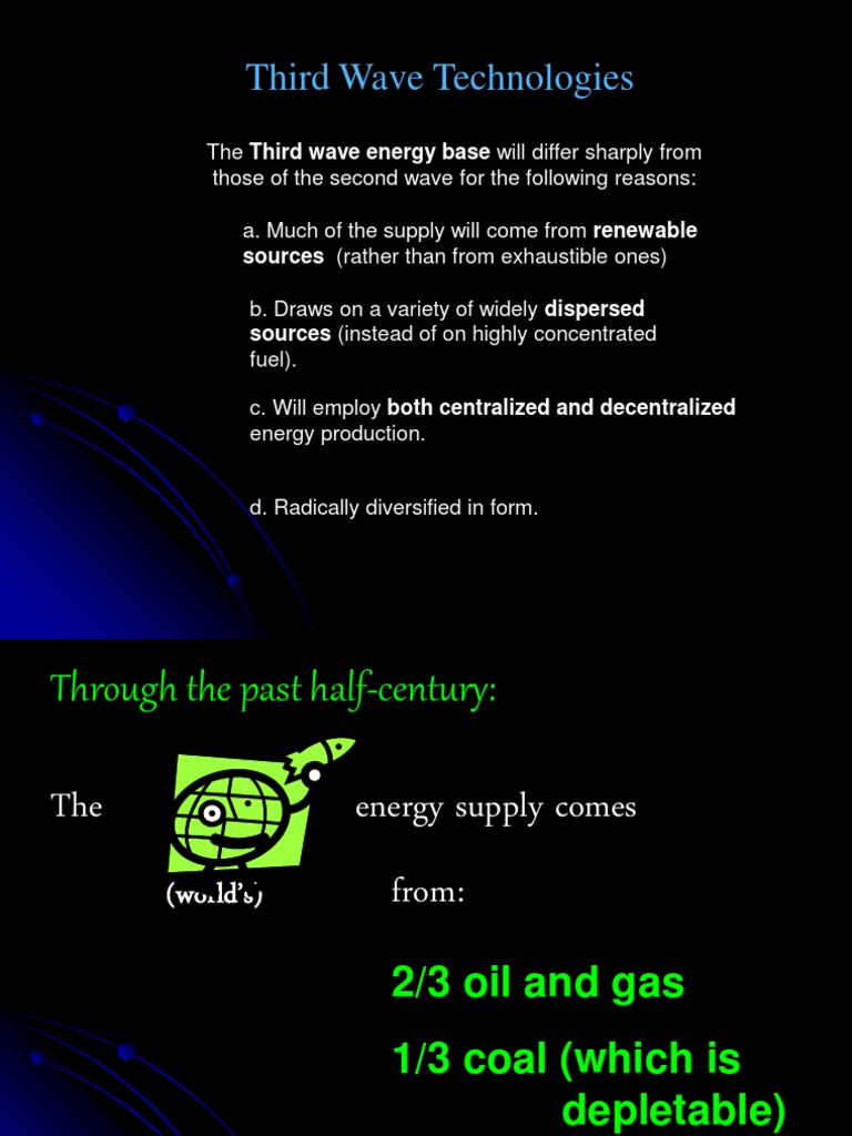 Third Wave Technologies: Sources (Rather Than From Exhaustible Ones ...