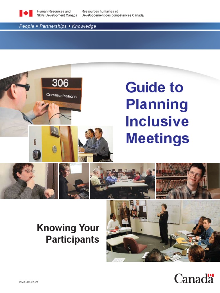 Guide To Plan Inclusive Meetings | PDF | Accessibility | Language ...