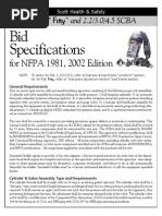 SCBA Operating Instructions | PDF | Breathing | Gases