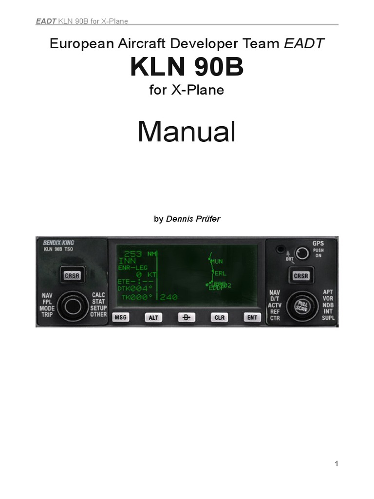 KLN 90B Manual | PDF | Global Positioning System | Screenshot