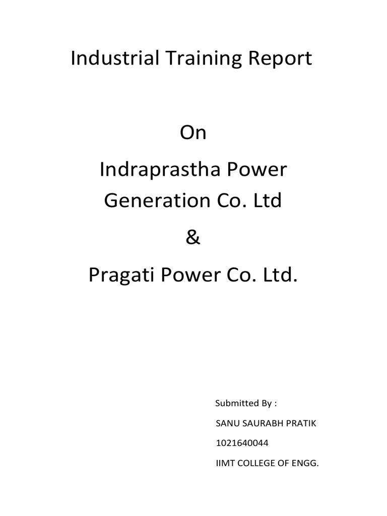 Industrial Training Report-IPGCL& PPCL | PDF | Boiler | Turbine