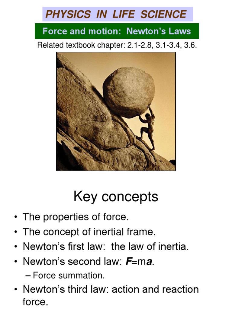 03 - A Force and Newton's Laws | PDF | Force | Inertia