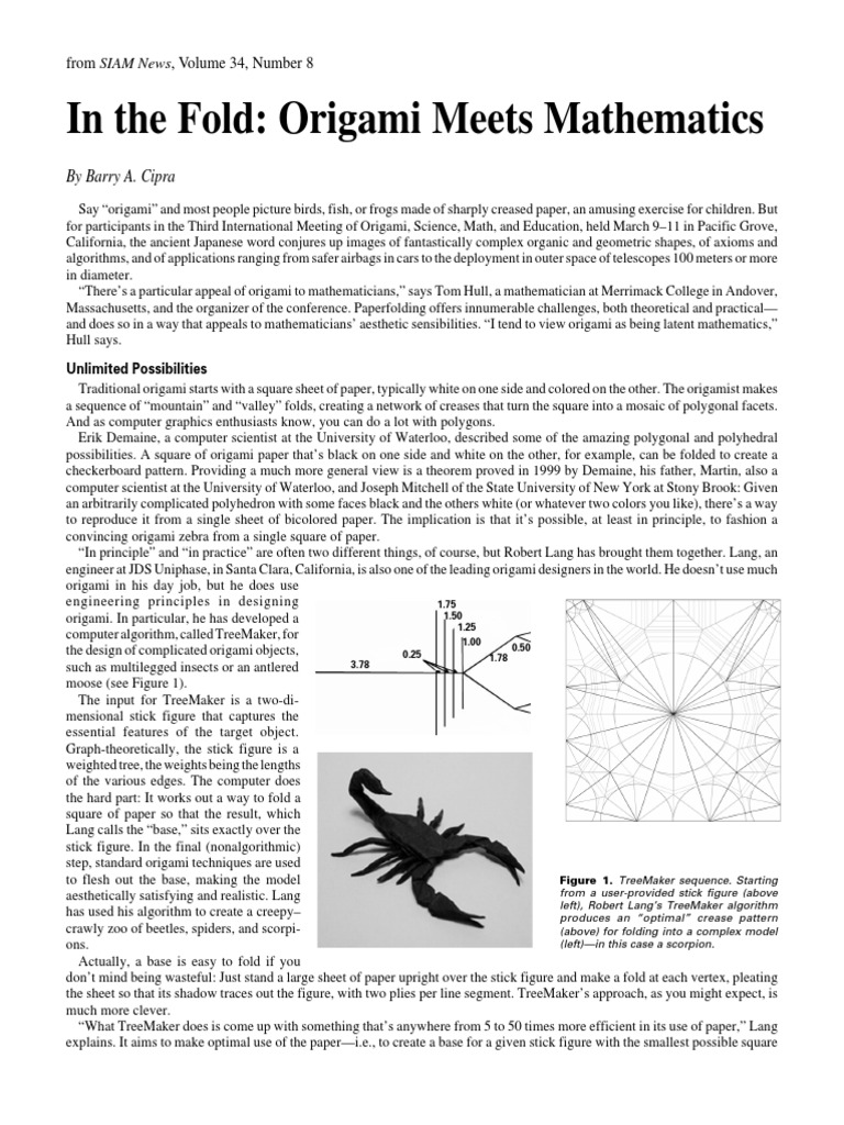 In The Fold Origami Meets Mathematics | PDF | Home & Garden