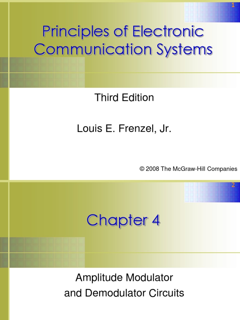 Principles of Electronic Communication Systems: Third Edition | PDF
