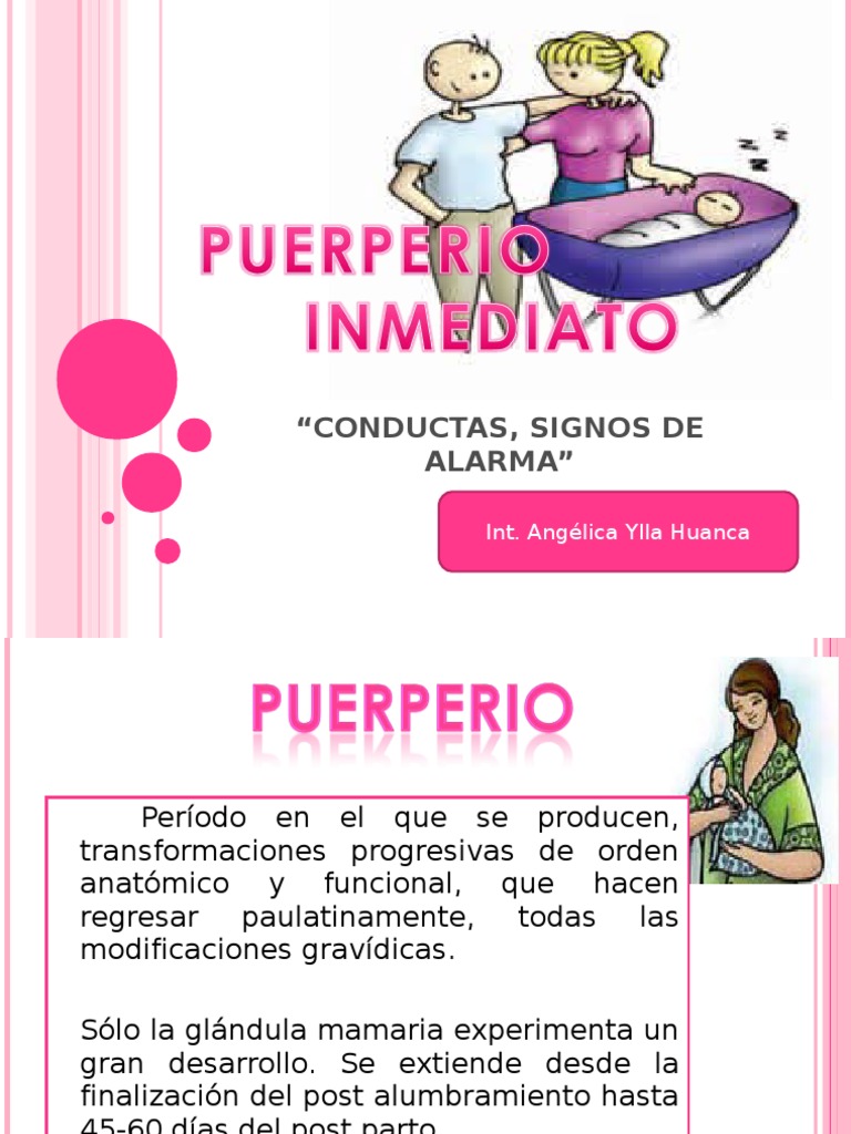 Puerperio Inmediato | PDF | Periodo posparto | Placenta