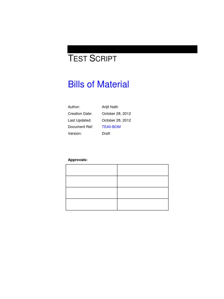 Te040 Bom | Download Free PDF | Specification (Technical Standard ...