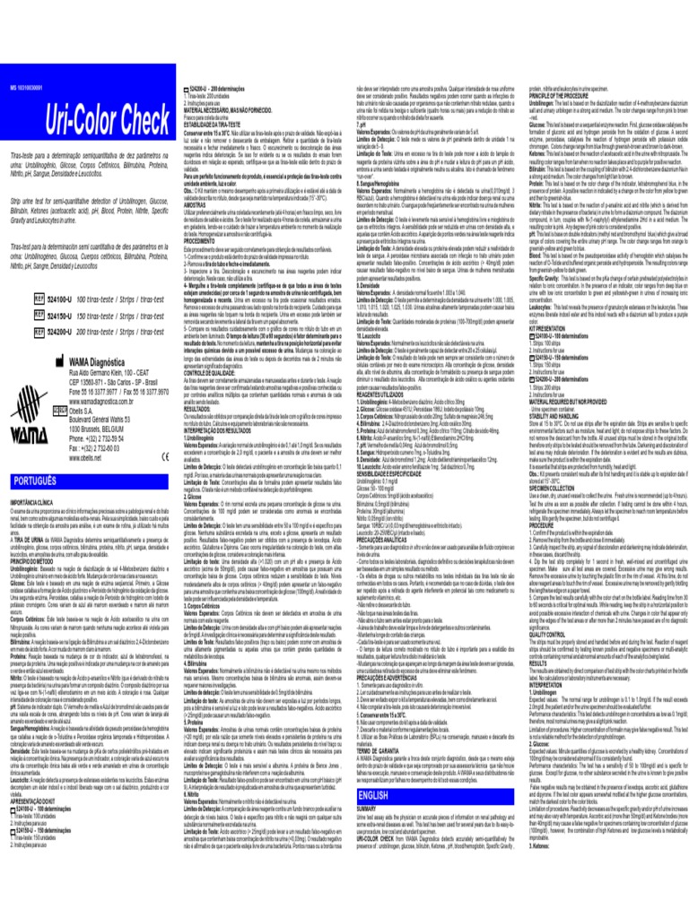 Uri Color Check | PDF | Sangue | Urina