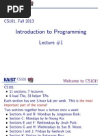 CS 101: Computer Programming and Utilization | PDF | Art