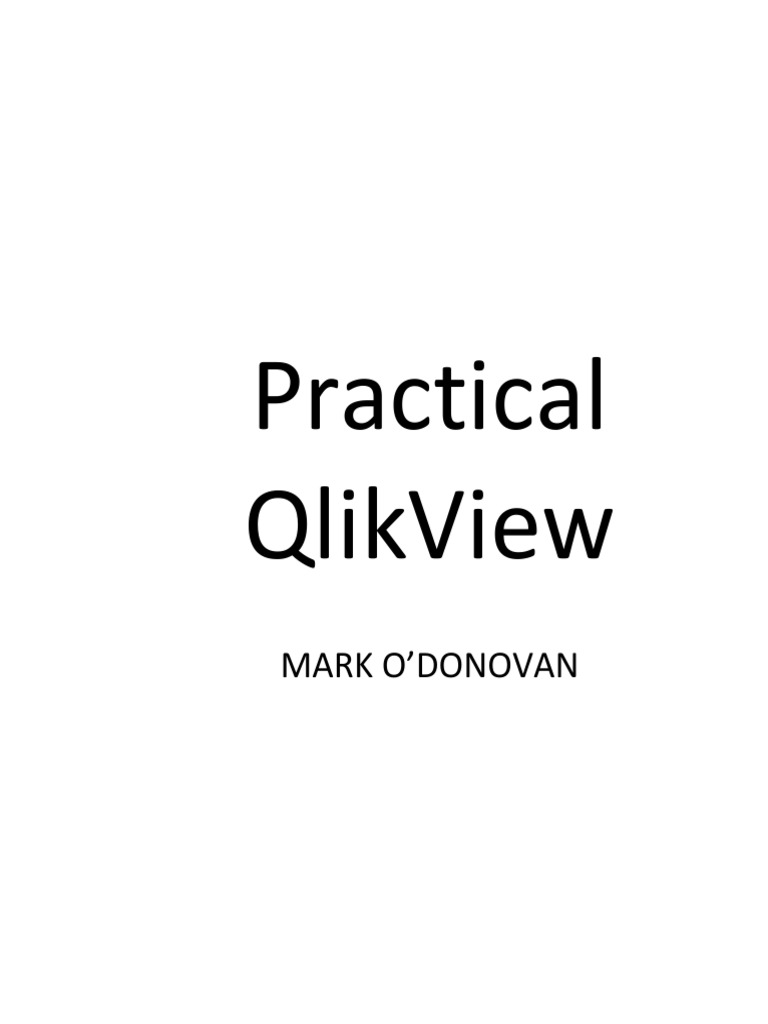 Practical Qlikview - 25 Page Sample | PDF | Microsoft Windows ...