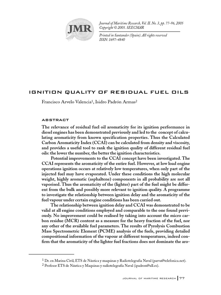 CCAI | PDF | Fuel Oil | Combustion