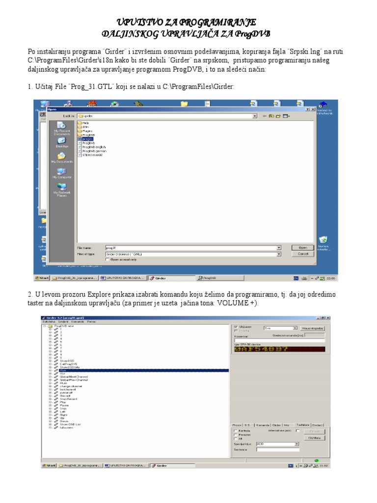Uputstvo Za Programiranje Daljinskog Upravljaca | PDF