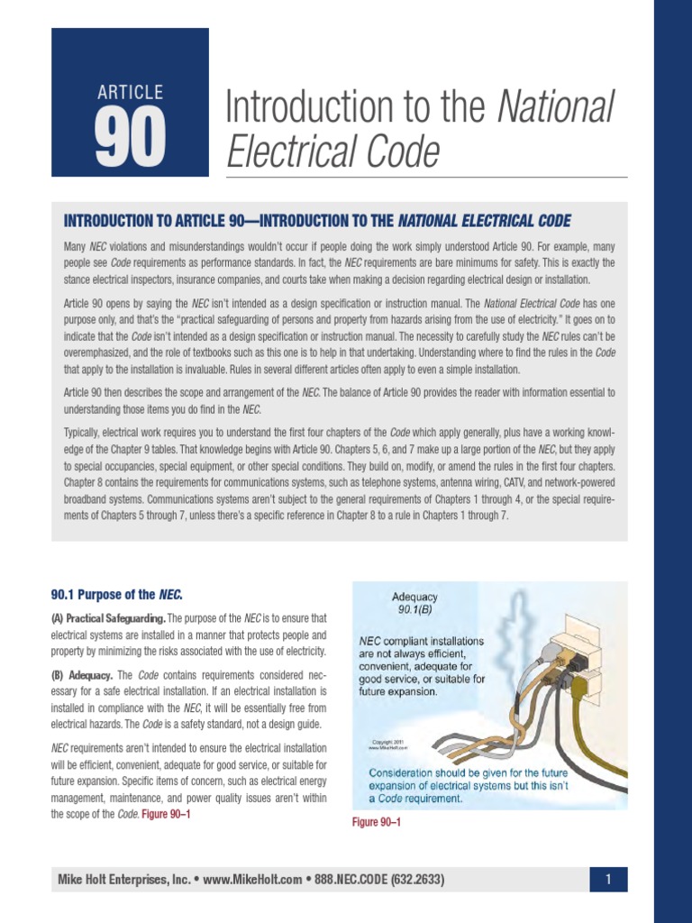 Introduction To The National Electrical Code | PDF | Electrical Wiring ...