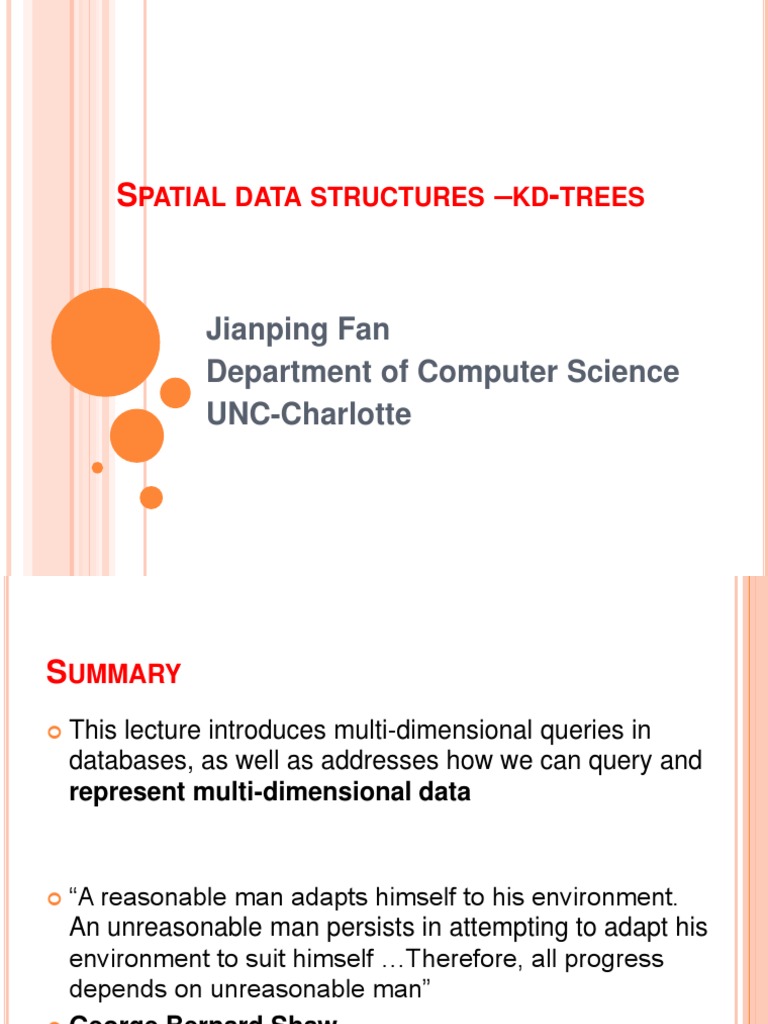 KD Tree | PDF | Database Index | Information Retrieval