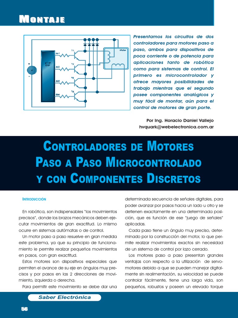 Controladores de Motores Paso a Paso | PDF | Imán | Electromagnetismo