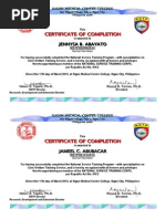 Certificate of Appreciation-Panelist | PDF | Wellness