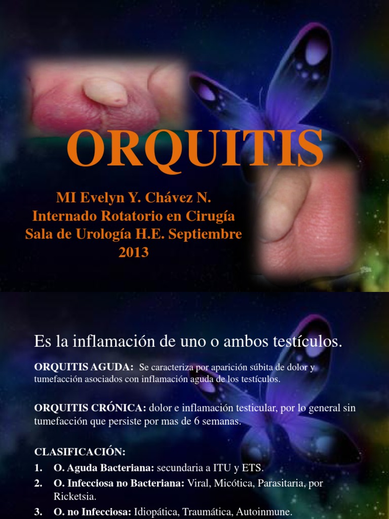 ORQUITIS | Infección transmitida sexualmente | Microbiología