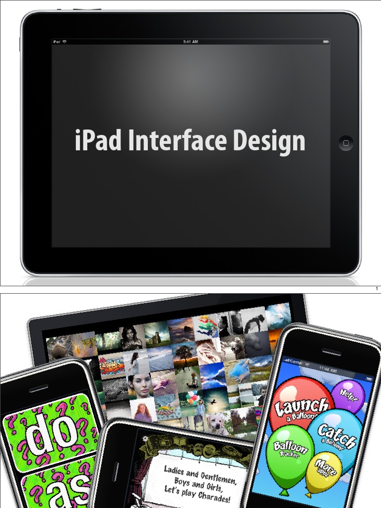 Ipad Interface Design Slides | PDF