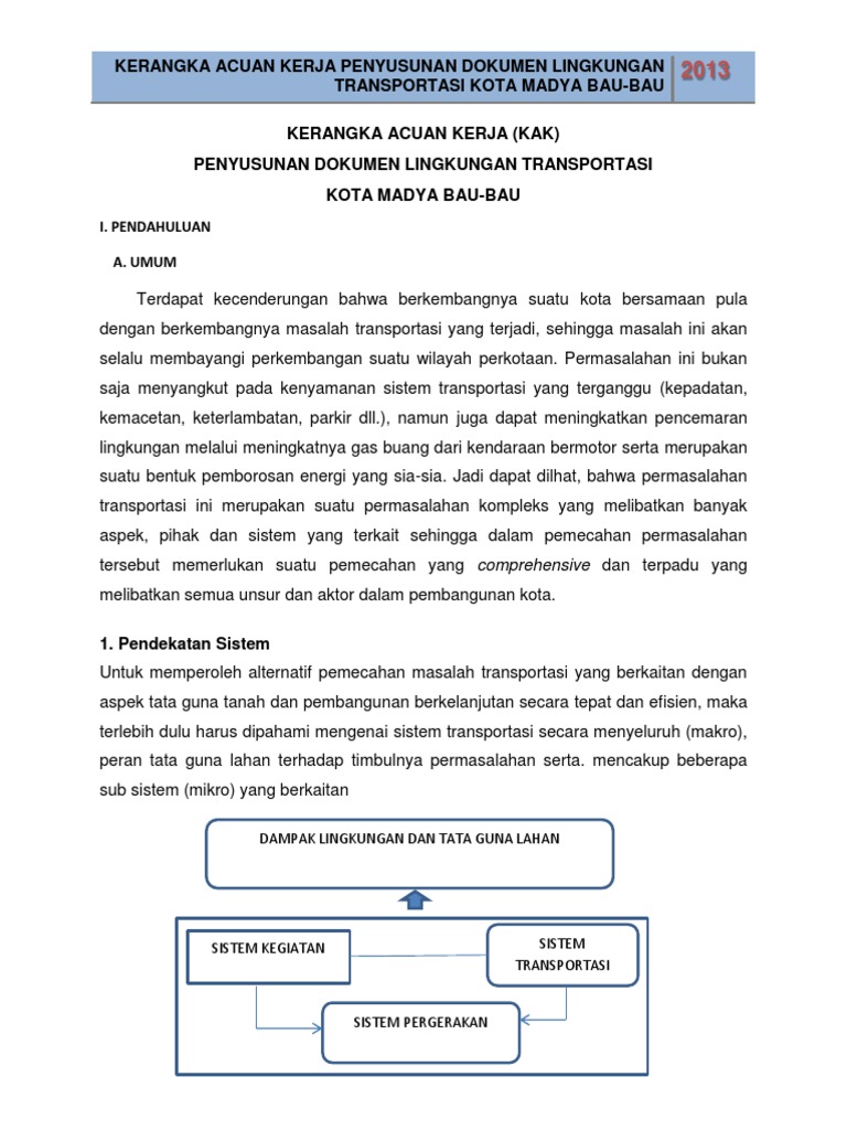 Kak Dokumen Lingkungan | PDF