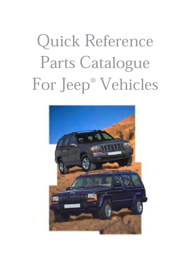 Jeep Parts Catalog - 20 Years Complete (XJ, YJ, ZJ, CJ & J/SJ ...