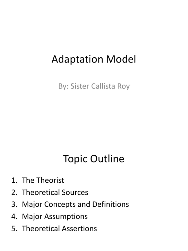 Nursing Adaptation Framework | PDF